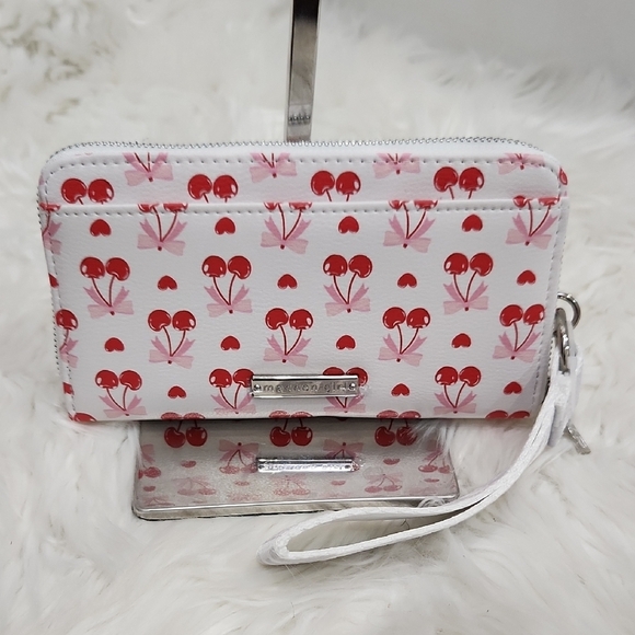 Madden Girl | Bags | Madden Girl Cherry Print Pink Bow Coquette ...